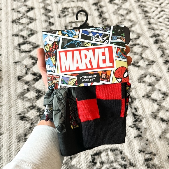 Marvel | Underwear & Socks | Nwt Marvel Mens Boxer Brief Sock Set Size ...